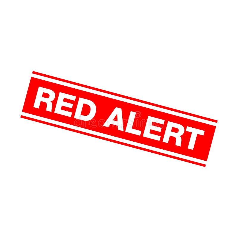 Red Alert Letter Rubber Stamp Vector Template Stock Vector ...