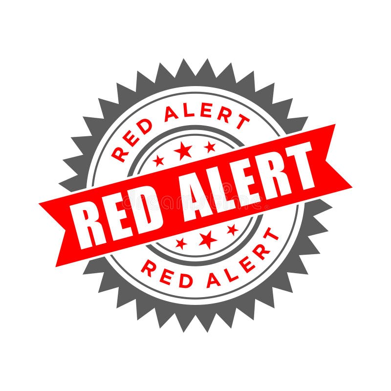 Red Alert Letter Rubber Stamp Vector Template Stock Vector ...