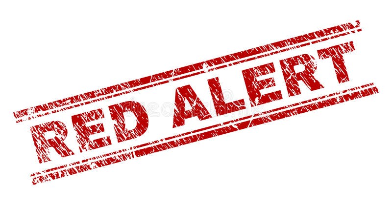 Grunge Textured RED ALERT Stamp Seal Stock Vector - Illustration of ...