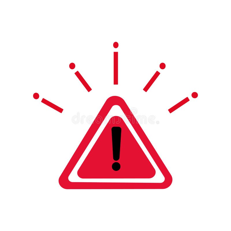 Red Alert Sign Red Exclamation Mark Vector Stock Vector - Illustration ...