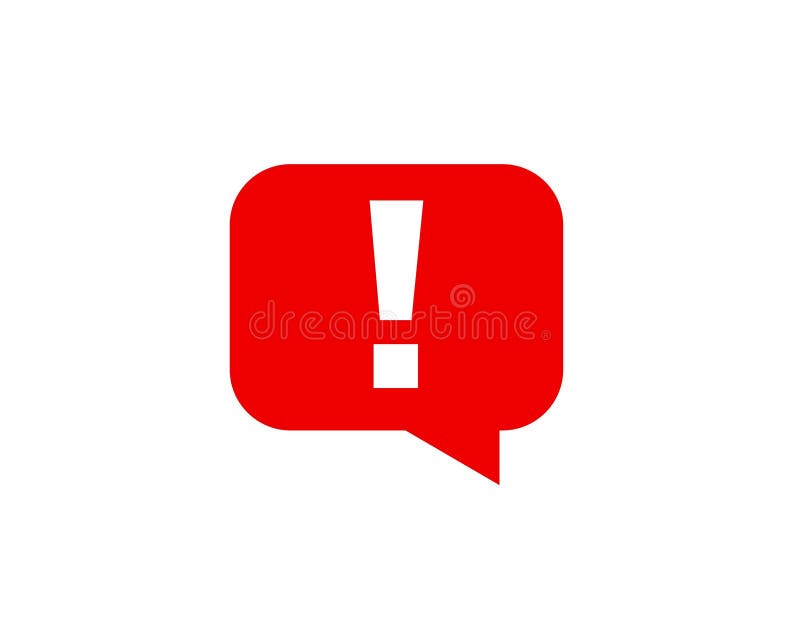 Red Alert Sign with Exclamation Mark for Warnings and Cautions Stock ...