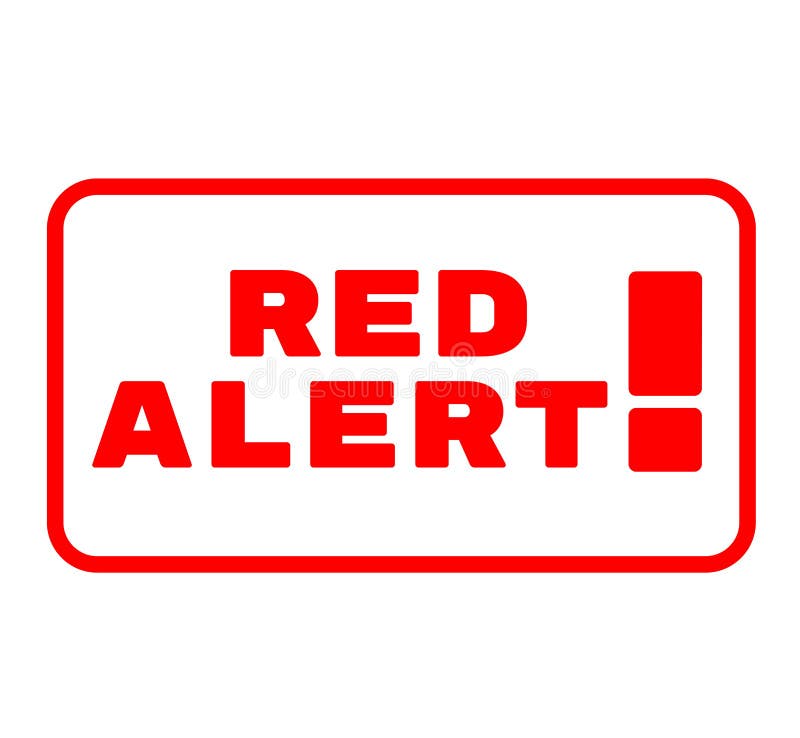 Red Alert Sign Tag Point Template Element Concept Vector Illustration ...