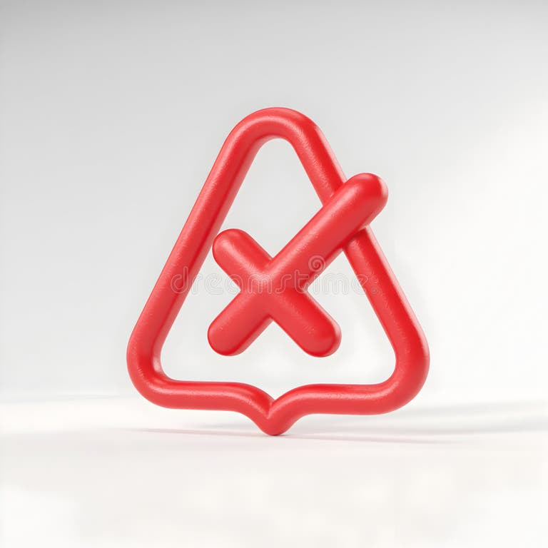 Red Alert Symbol with Cross Warning Danger Stock Illustration ...