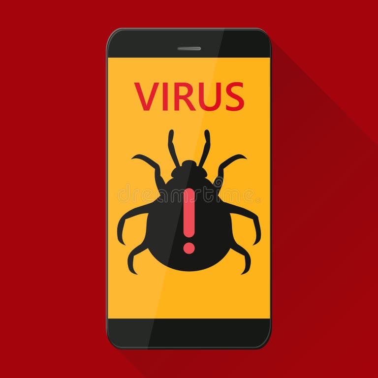 Red Alert Warning of Spam Data, Insecure Connection, Scam, Virus. Stock ...