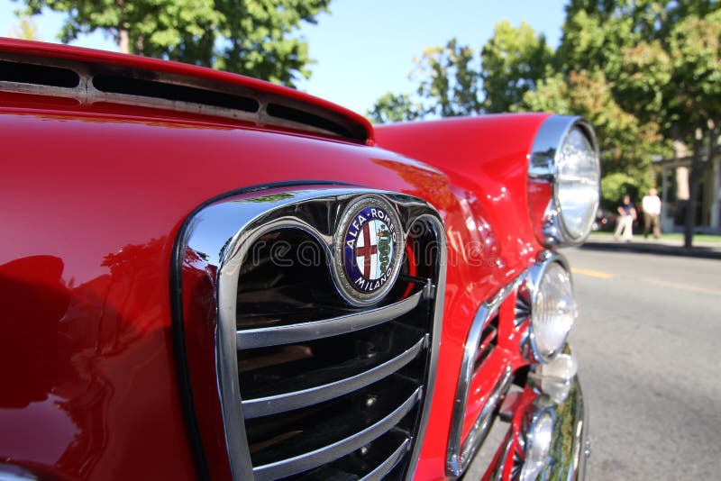 RED Alfa Romeo editorial photography. Image of vehicle - 38387727