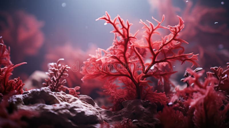 Red Algae or Rhodophyta Isolated Transparent Png Stock Image - Image of ...
