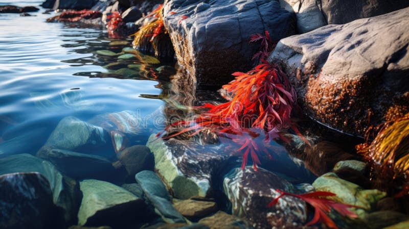 Red Algae or Rhodophyta Seaweed Isolated Transparent Png Stock Image ...