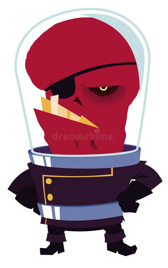 Red Alien stock vector. Illustration of strange, animation - 13476120