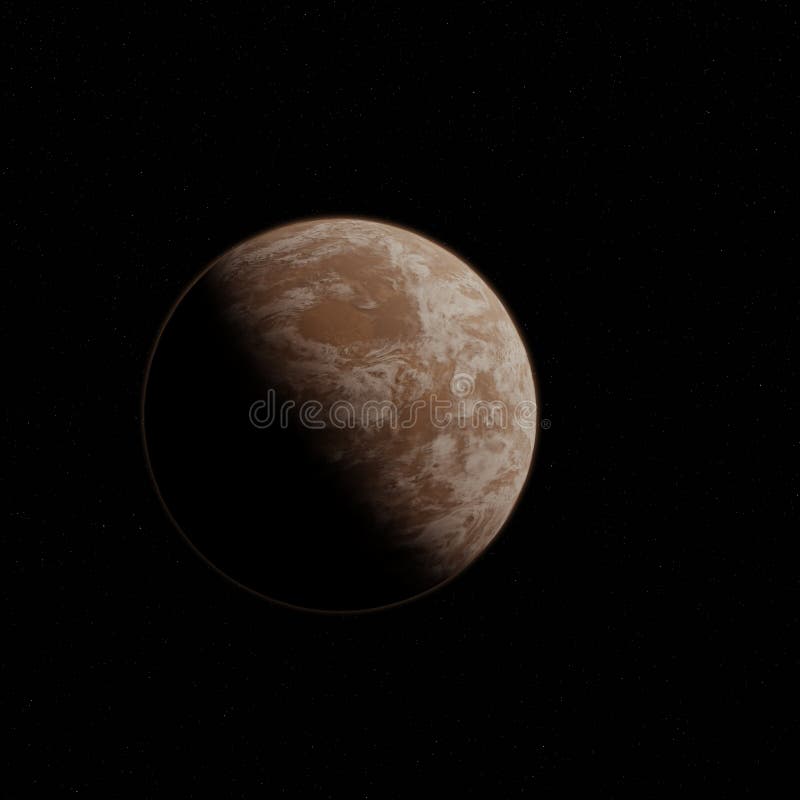 Red Alien Planet and Starfield Stock Photo - Image of render, space ...