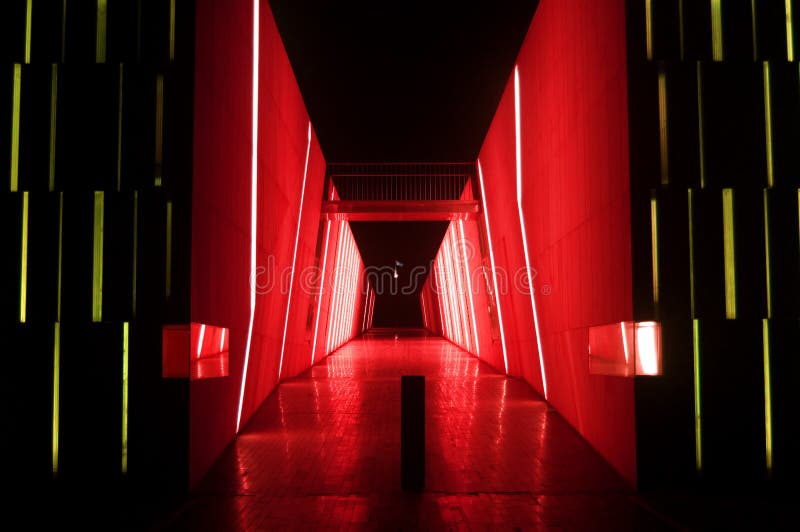 Red alleyway stock image. Image of wall, path, alleyway - 28155297
