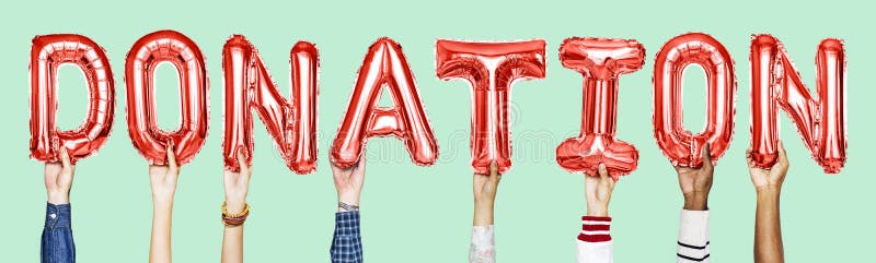 Word DONATION Written by Hand on Cardboard Stock Photo - Image of craft ...