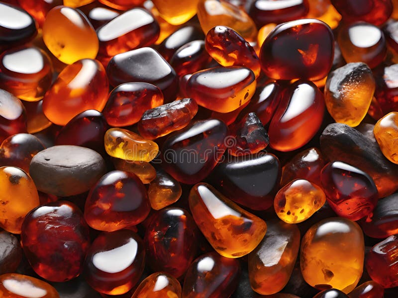 Red Amber Stones Background, Natural Stone Background Stock ...