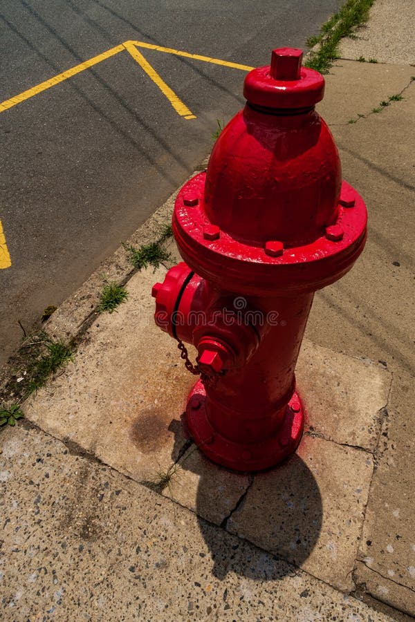 Red American Fire Hydrant stock image. Image of water - 192603473