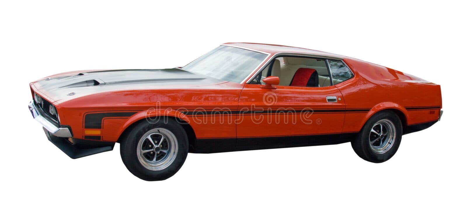 Blue American Muscle Car stock image. Image of isolated - 4585855