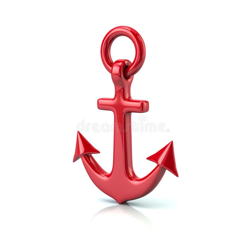Red anchor stock illustration. Illustration of maritime - 97249102