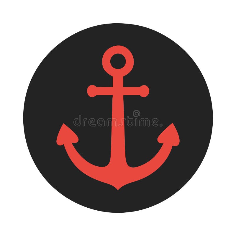 Red Anchor Nautical Vector Design for Seamless Patterns and Graphic Art ...