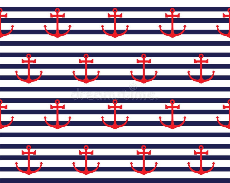 Anchor pattern stock vector. Illustration of light, anchor - 24823420