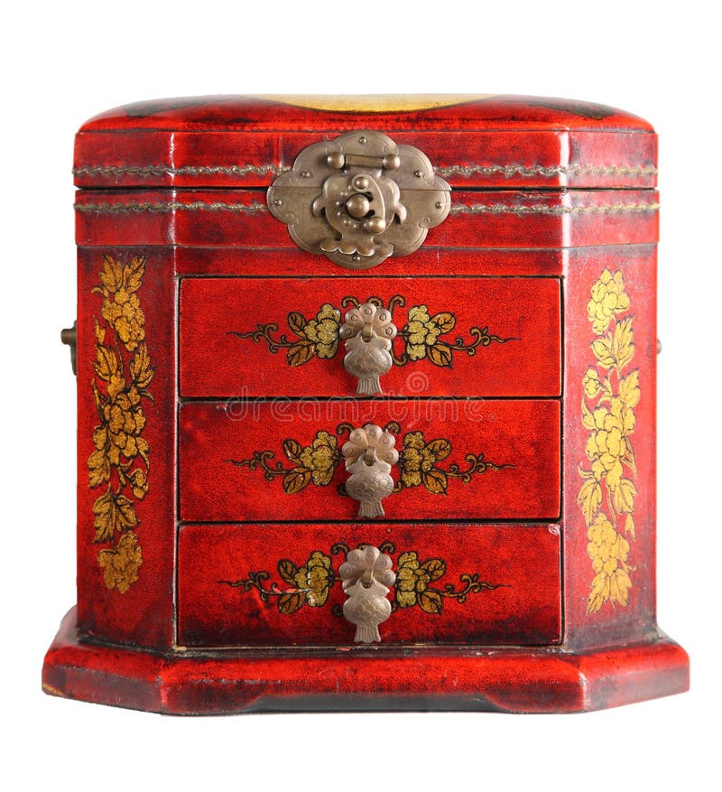 Chinese wooden ancient box stock image. Image of antique - 6326171