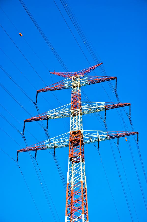 19+ Red white electricity pylon Free Stock Photos - StockFreeImages