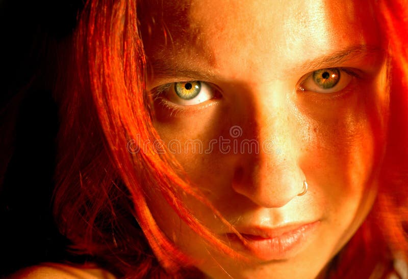 Red Anger stock image. Image of piercing, women, anger - 3141413