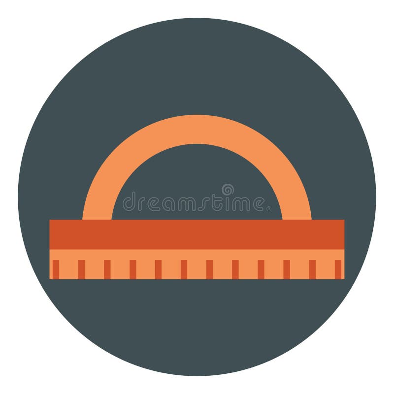 Angle Ruler Icon, Outline Style Stock Vector - Illustration of ...