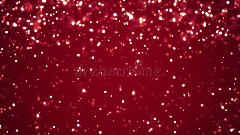 Red Animated Looping Christmas Background with Falling Light Particles ...
