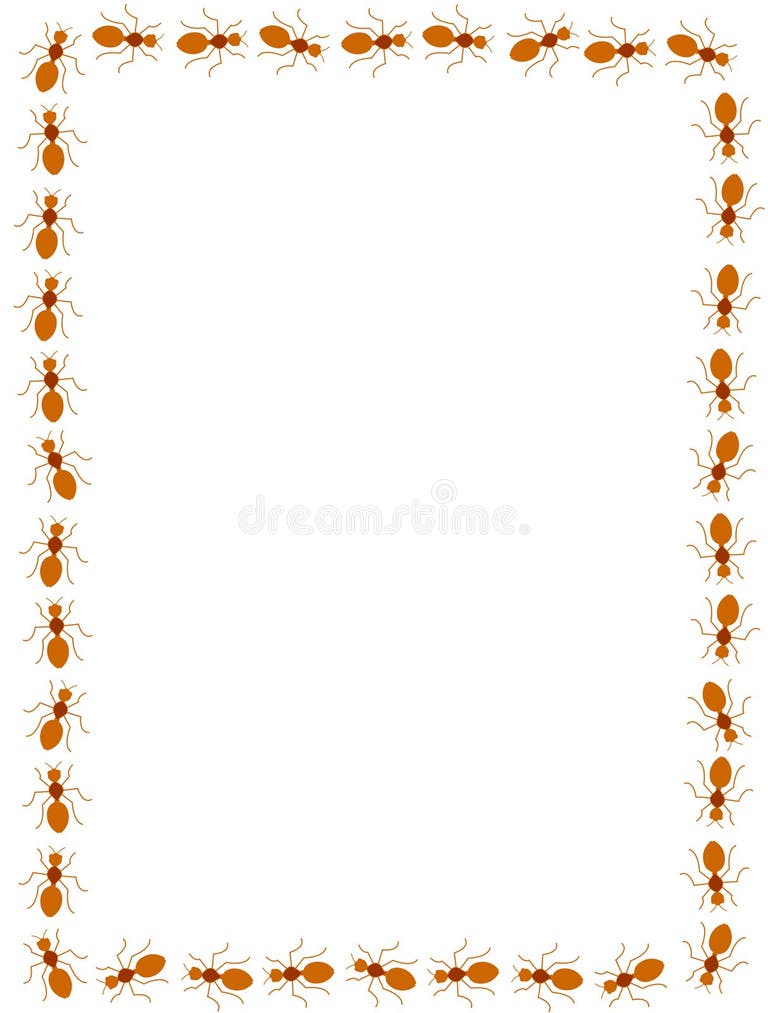Ants Border Frame Illustration Stock Illustrations – 74 Ants Border ...