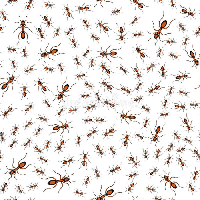 Red ants pattern stock vector. Illustration of backdrop - 97308301