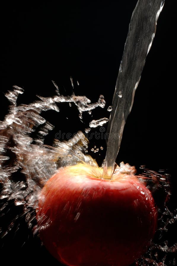 Apple Washing stock image. Image of happy, droplets, freshness - 9158615