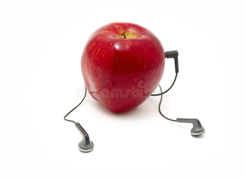 Apple Headphones stock photo. Image of sound, buttons - 4932258