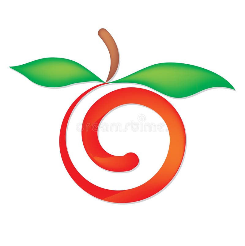 Fruit logo stock vector. Illustration of apple, ecology - 21373675