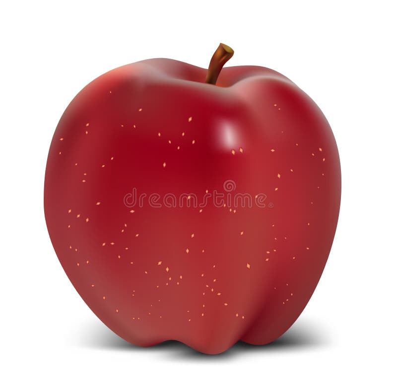 Red apple stock illustration. Illustration of adam, food - 18458522