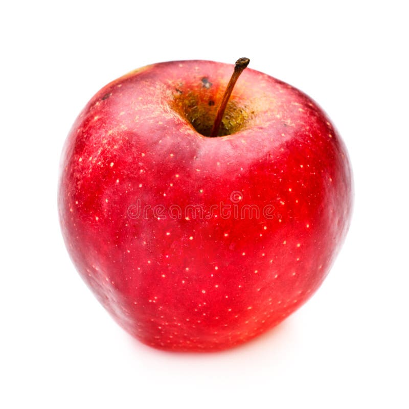Red Apple Isolated with Clipping Path Stock Photo - Image of nutritious ...