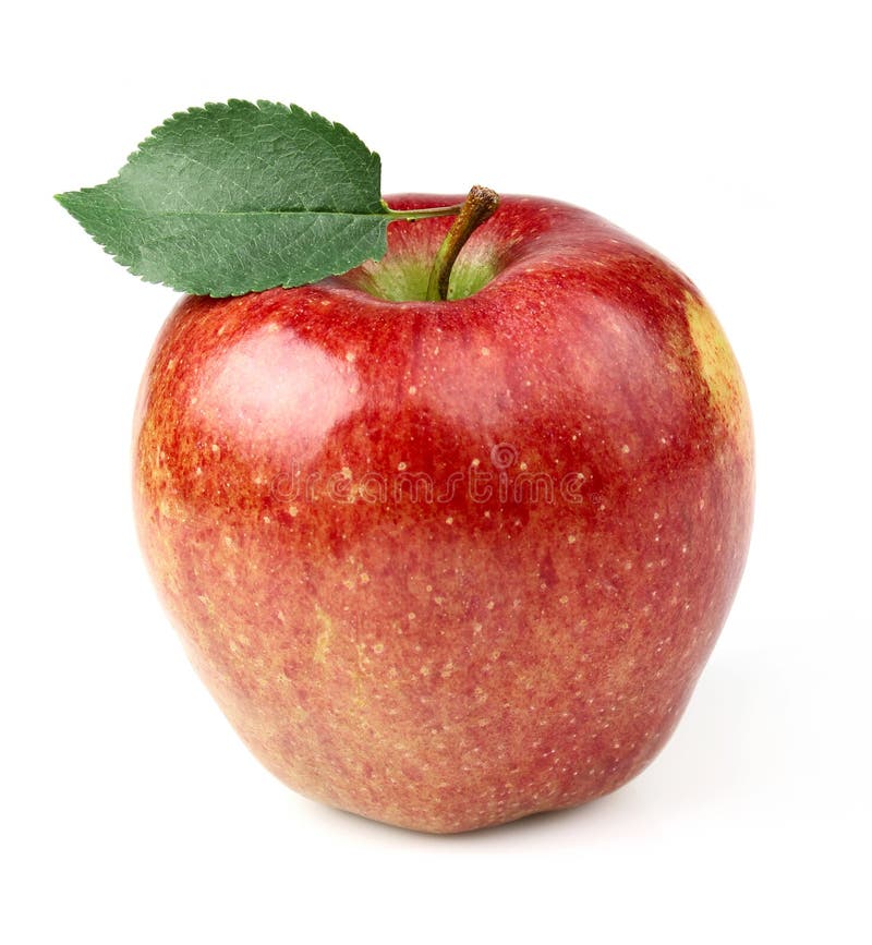 Red Apple Isolated with Clipping Path Stock Photo - Image of nutritious ...