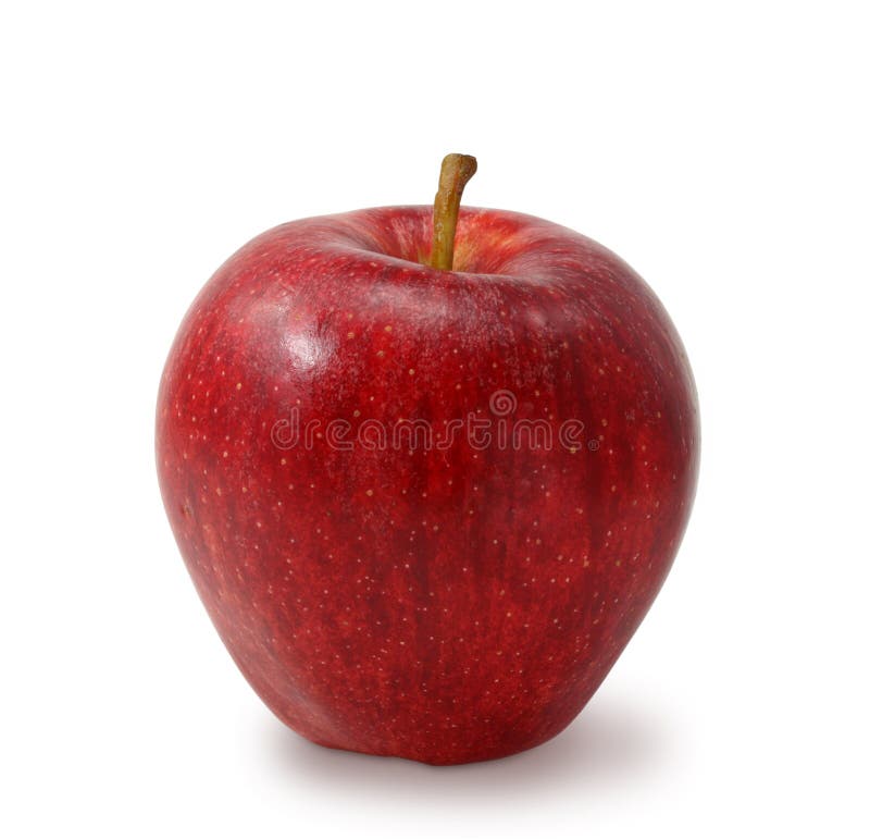 Red apple stock image. Image of isolated, dessert, isolation - 5236539