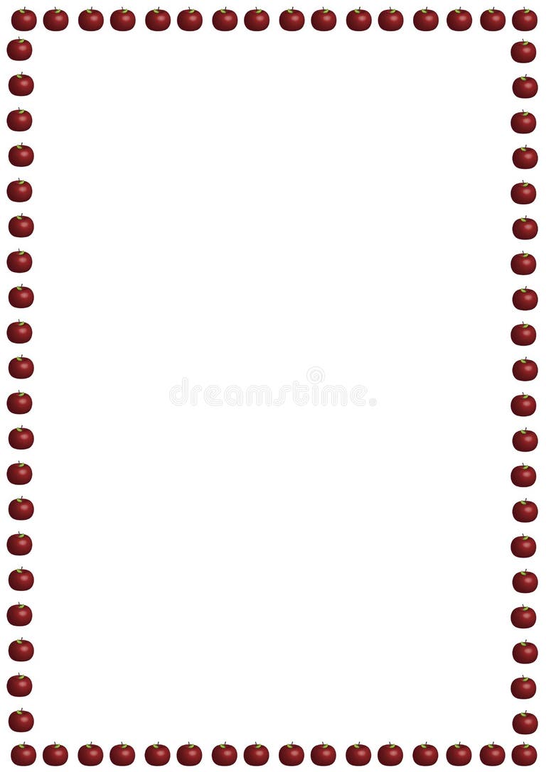 Red Apple Border Small Stock Illustrations – 79 Red Apple Border Small ...