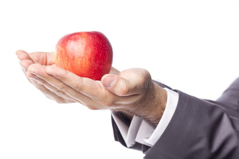 Red Apple stock image. Image of freshness, apple, person - 66084331