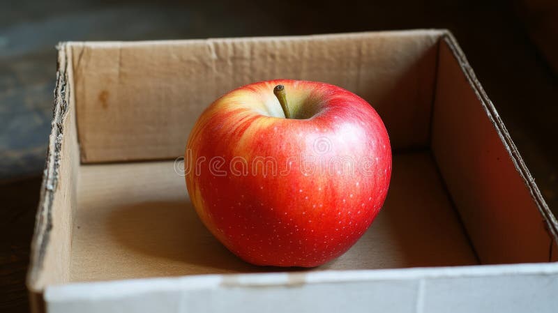 The Red Apple in the Cardboard Box a Study in Simple Composition and ...