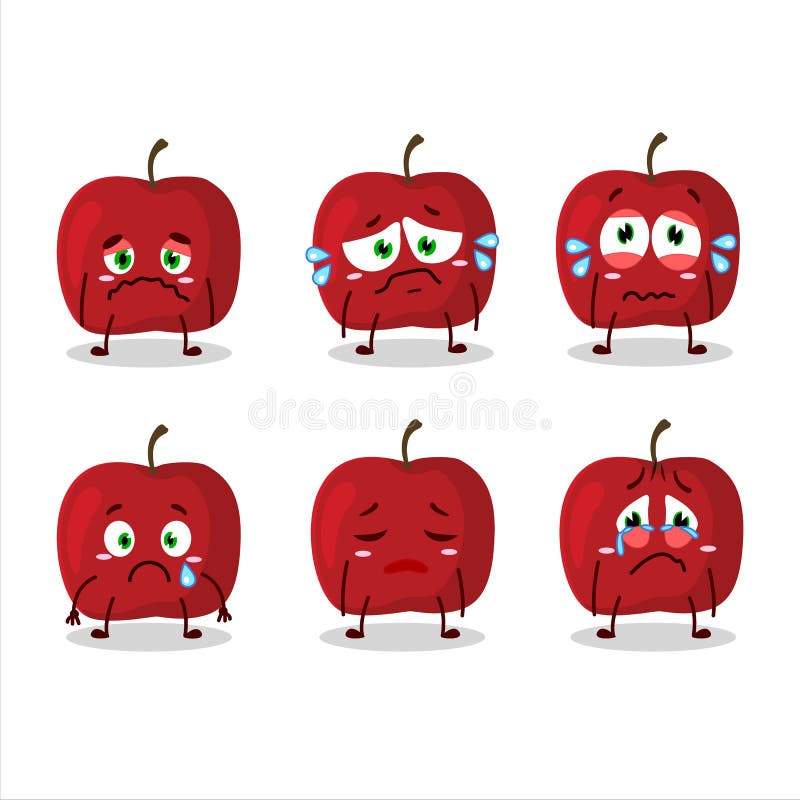 Cartoon Sad Apple Stock Illustrations – 807 Cartoon Sad Apple Stock ...