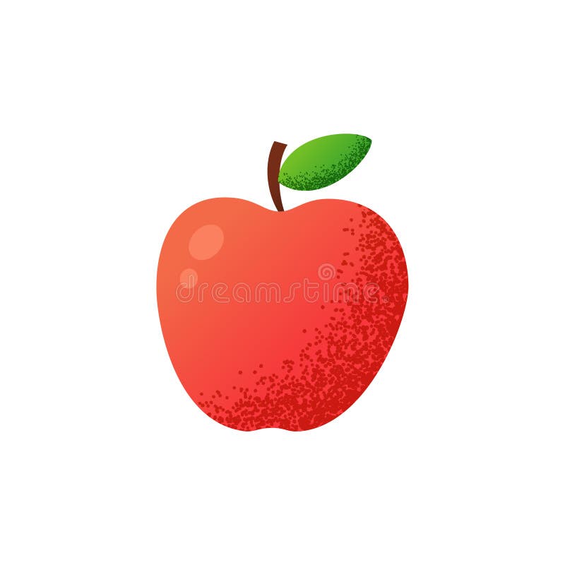 Red Apple Cartoon Icon Isolated Vector Illustration Stock Vector ...