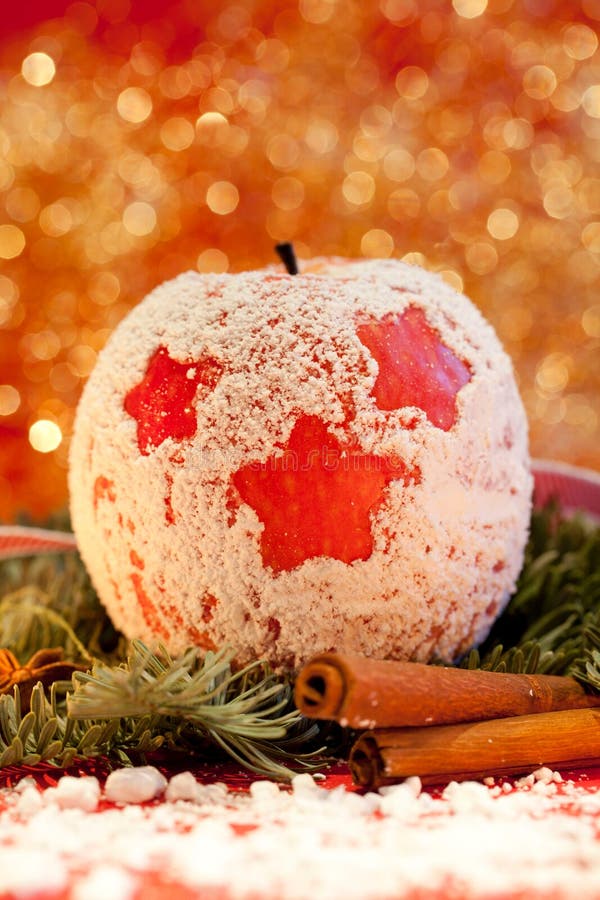 Red winter apples stock image. Image of brown, sweet - 27963219