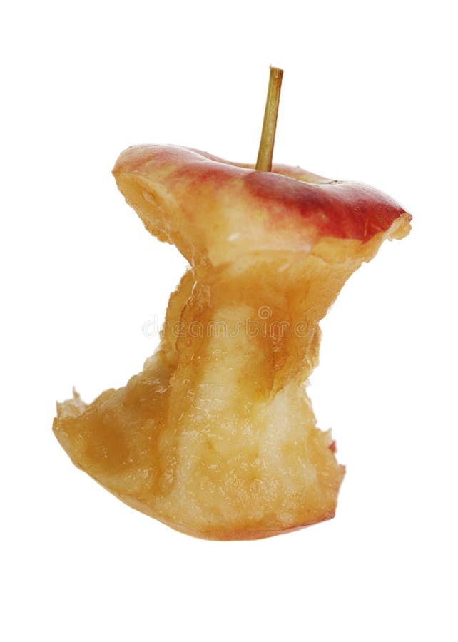 Apple Core stock photo. Image of form, cooking, white, round - 85706