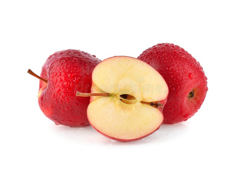 Apple with drop stock photo. Image of fruit, health, food - 24667096