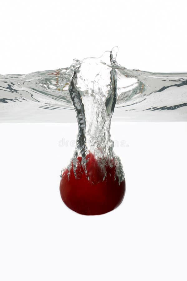 Red Apple falls stock photo. Image of drop, bubble, healthy - 57181836