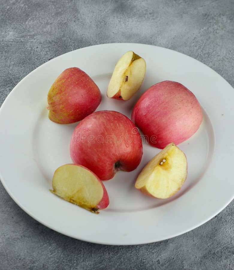 Red apple fruit stock image. Image of path, close, fresh - 242235285