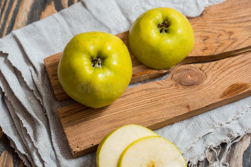 Red Apple Fruit On The Table Stock Photo - Image of october, fresh ...