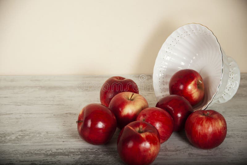 Red apple full of vases stock photo. Image of vegetarian - 216056080