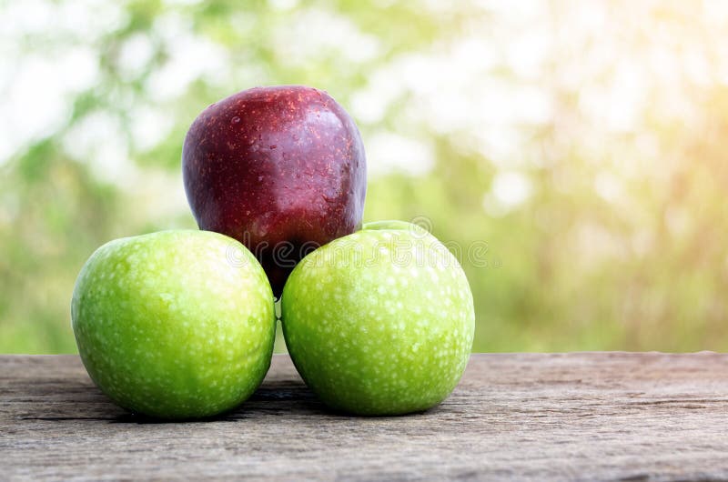 Red apple and green apple. stock image. Image of health - 69569043