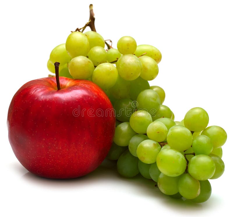 Apple and grapes stock image. Image of fresh, food, apple - 13279519