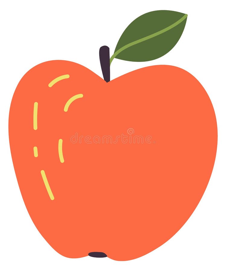 Apple Tree Icon. Cartoon Red Fruit Plant Stock Vector - Illustration of ...